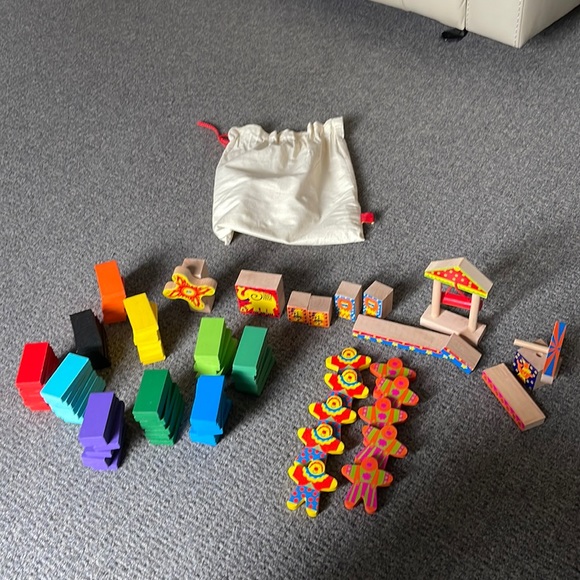 Toys | Alex Set Big Fun Domino Run Circus Blocks | Poshmark